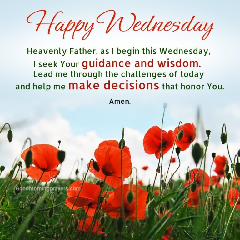 Beautiful Good Morning Wednesday Prayers with Bible Verses & Uplifting ...