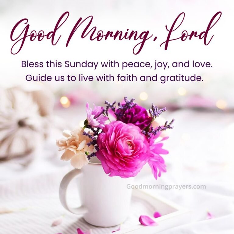 Sunday Prayers and Bible Verses with Good Morning GIFs for a Peaceful ...