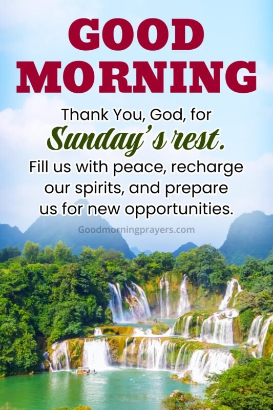 Sunday Prayers and Bible Verses with Good Morning GIFs for a Peaceful ...