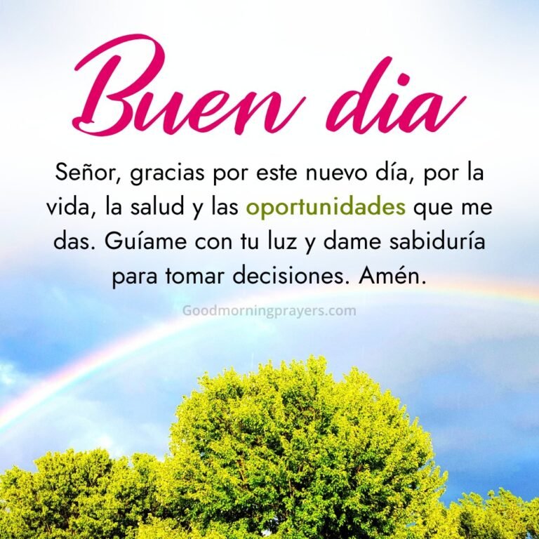 Heartfelt Good Morning Prayers in Spanish with Beautiful Images - Good ...